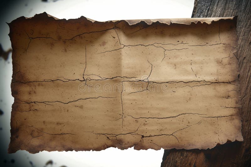 Weathered Paper Holds Ancient Document, Enhanced by Textured, Historic ...