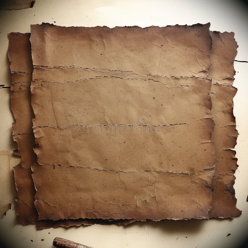 Weathered Paper Holds Ancient Document, Enhanced by Textured, Historic ...