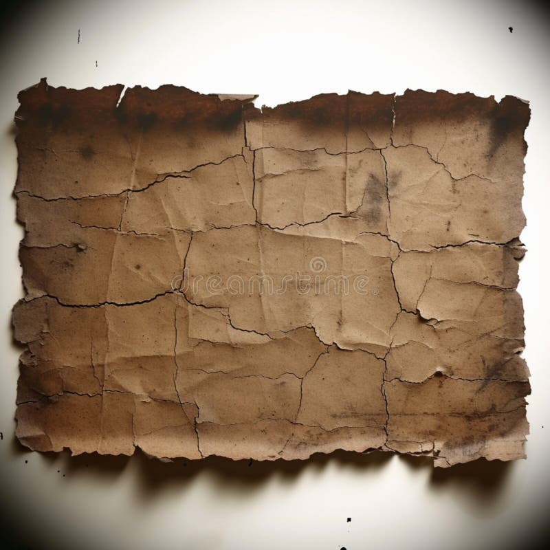 Weathered Paper Holds Ancient Document, Enhanced by Textured, Historic ...