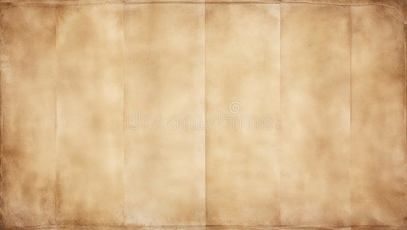 Weathered Parchment Texture Showing a Distinct Folded Pattern Stock ...