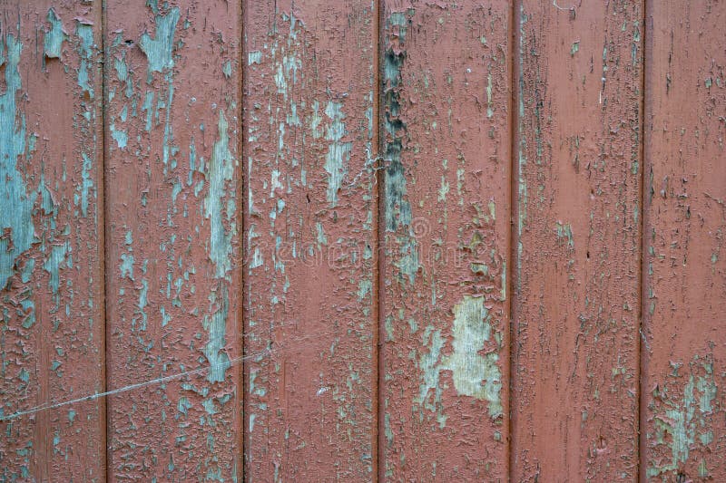 Weathered Peeling Brown Paint on a Wooden Wall Stock Photo - Image of ...