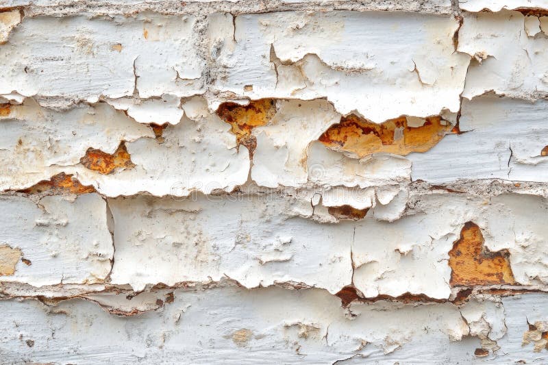 Weathered Wall Texture Peeling Paint Showing Brick Plaster Stock Photos ...