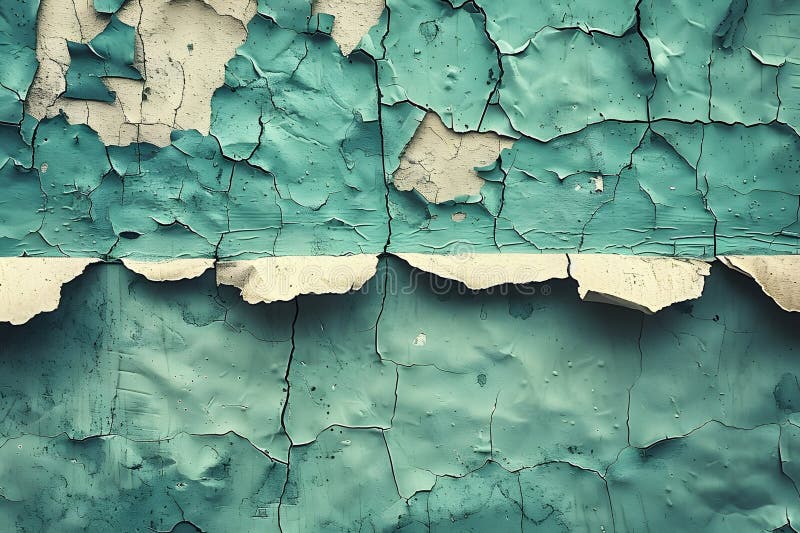 Weathered Peeling Paint Texture on Cracked Wall - Ideal for Background ...
