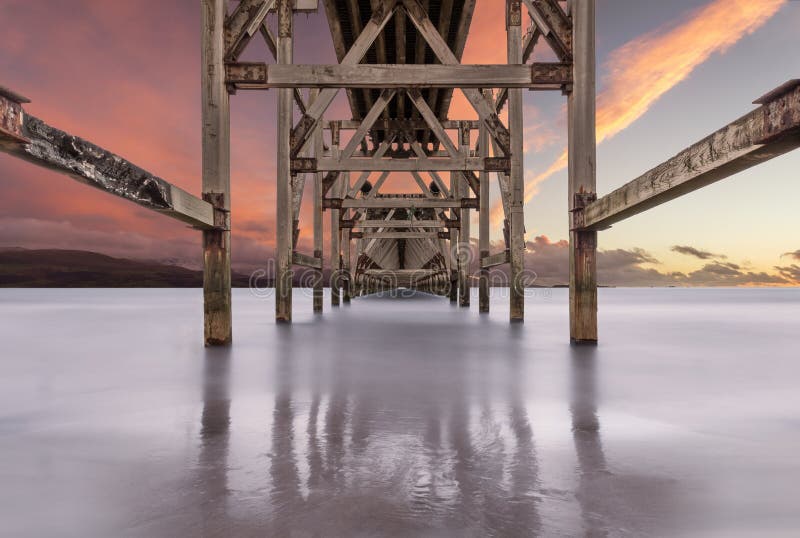 Weathered Pier stock image. Image of building, coast - 38727427