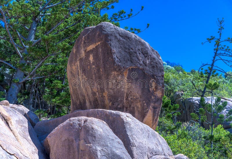 Rock Formations on a beach stock photo. Image of national - 186451558