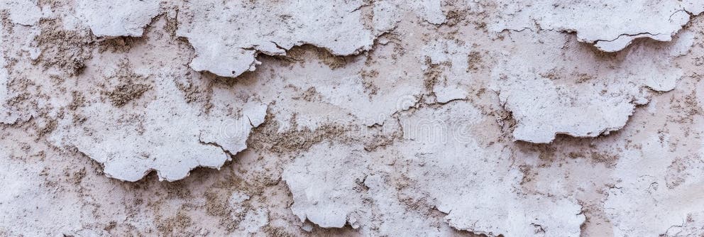 Weathered Plaster Wall with Peeling Layers Creating Rustic Textured ...