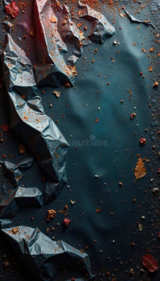 Weathered Plastic Wrap Texture on Dark Surface , Dark, Plastic Stock ...