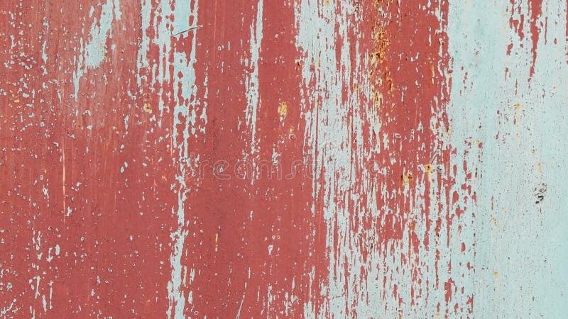 Weathered Red on Blue Rusty Painted Wall Texture Seamless Loop. Brush ...