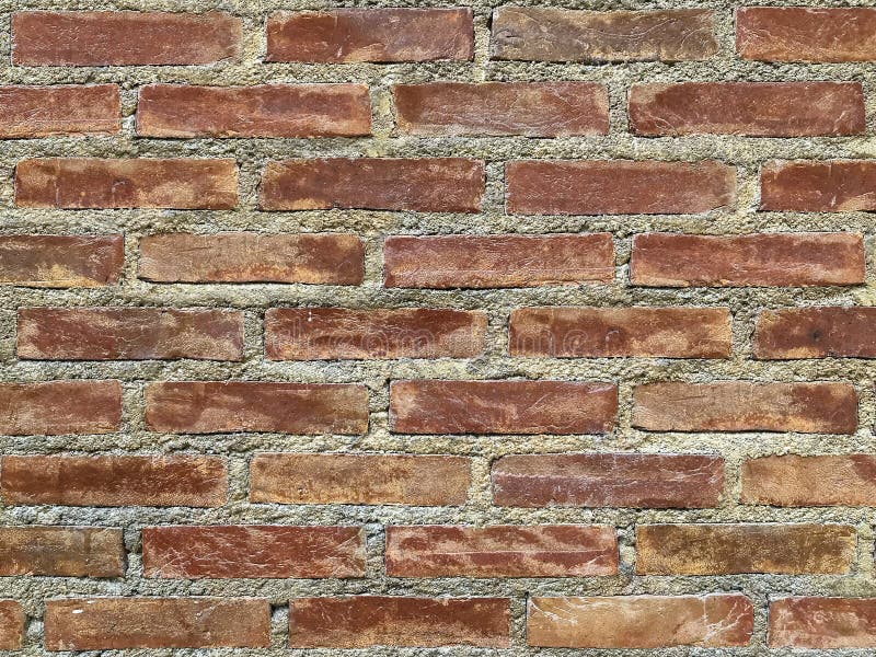 Weathered Red Brick Blocks Wall for Vintage Design Background. Stock ...