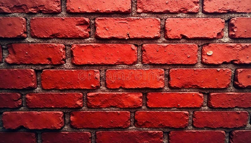 Weathered Red Brick Wall Texture, Mottled Surface, Rough, Brickwork ...