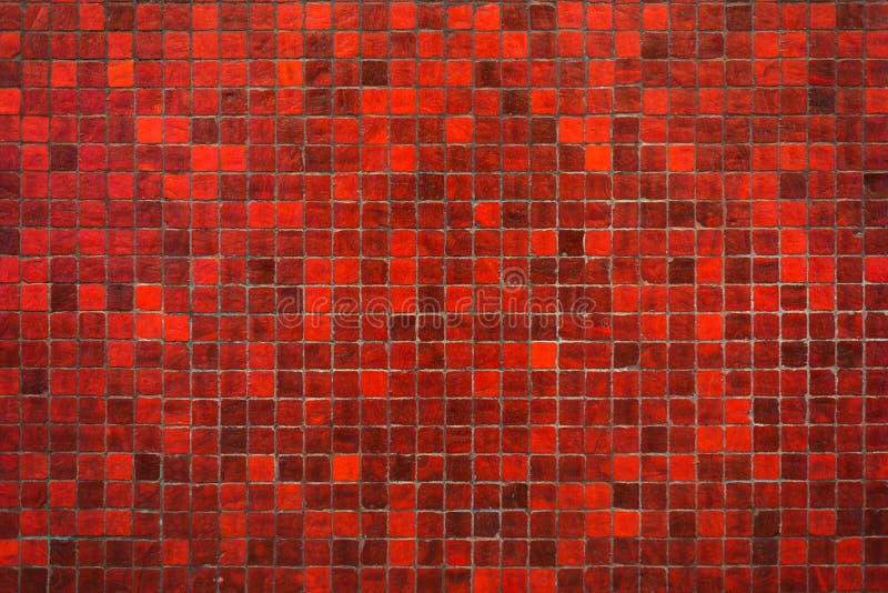Red Mosaic Texture Background Stock Image - Image of pattern, color ...