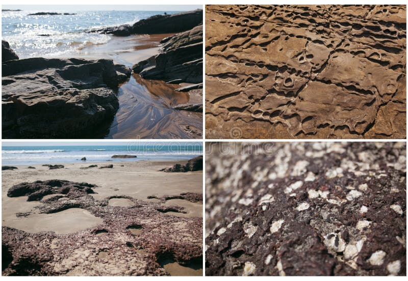 Weathered rocks on beach stock image. Image of rocks - 51877479