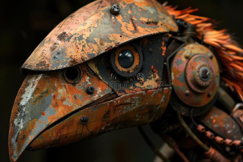 Weathered and Rusted Industrial Machinery Part Stock Illustration ...