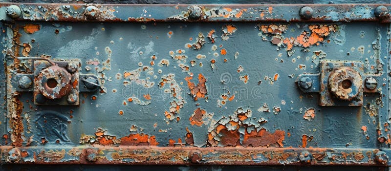 Weathered Rusted Metal Box stock photo. Image of storage - 309953898