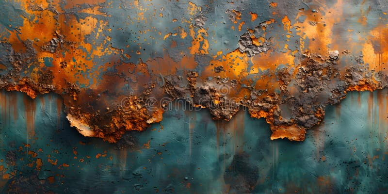 Weathered Rusted Metal Texture with Orange Patches on Old Canvas Stock ...