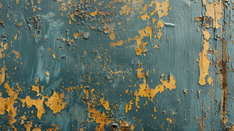 A Weathered and Scratched Metallic Paint Texture with an Aged and Worn ...