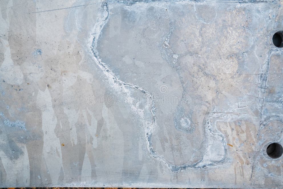 Weathered Silver Steel Metal Texture Decaying Stock Image - Image of ...