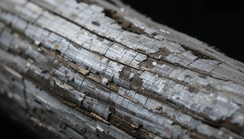Weathered Silver Timber Surface Showing Deep Splits and Roughness ...