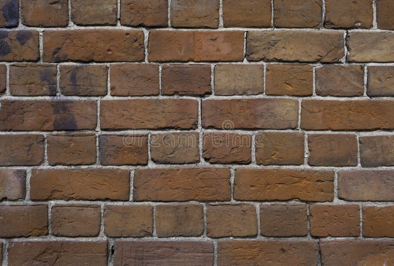 Weathered Stained Old Brick Wall Background. Grange Stock Photo - Image ...