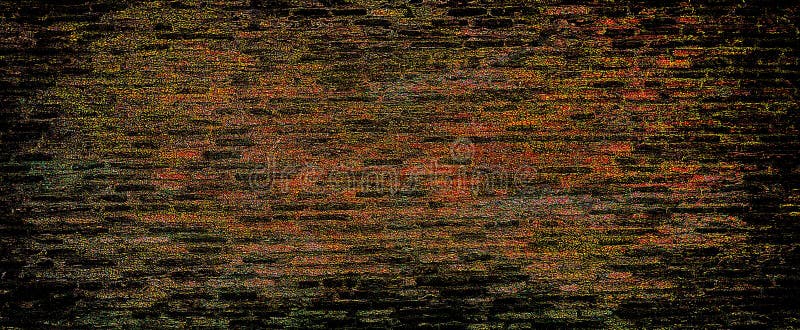 Weathered Stained Old Brick Wall Background. Background of Brick Wall ...