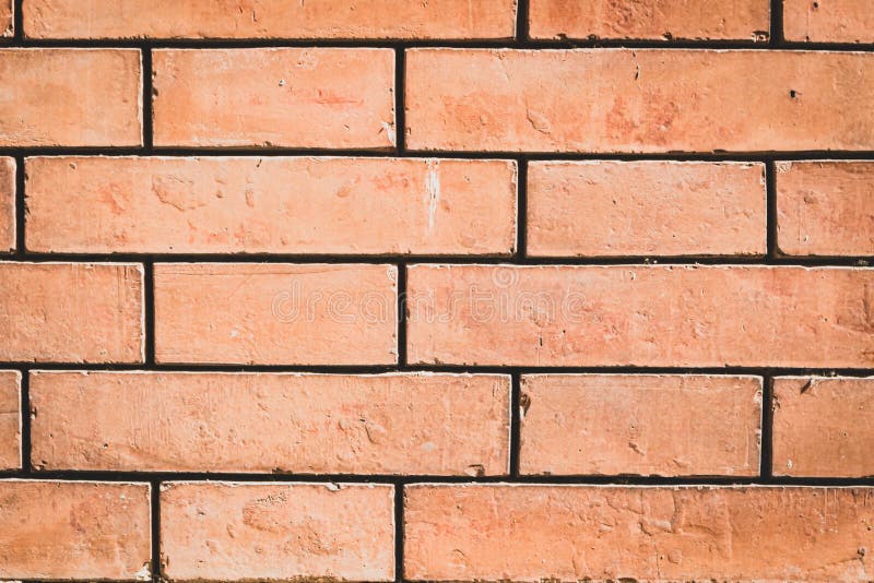 Weathered Stained Old Red Brick Wall Background Stock Photo - Image of ...