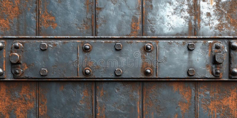 Weathered Steel Texture with Rust Patches and Metallic Shine, Giving a ...