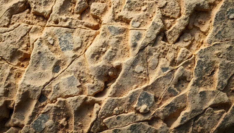 Weathered Stone Close-up Featuring Rough Texture and Natural Grain ...