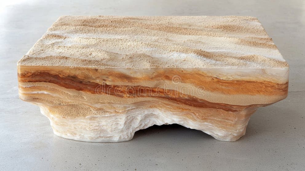 Weathered Stone Slab with Natural Patterns Stock Illustration ...