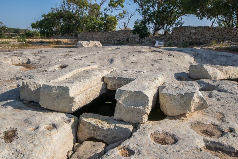 Weathered Stone Structure with Slabs. Editorial Stock Image - Image of ...