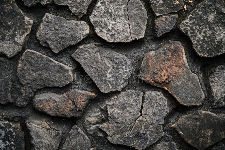 Weathered Stone Wall Texture in Low Light Environment. Neural Network ...