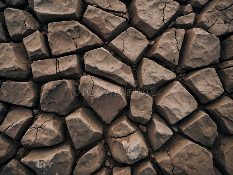 Weathered Texture. a Close-up of Various Rocks on the Ground ...