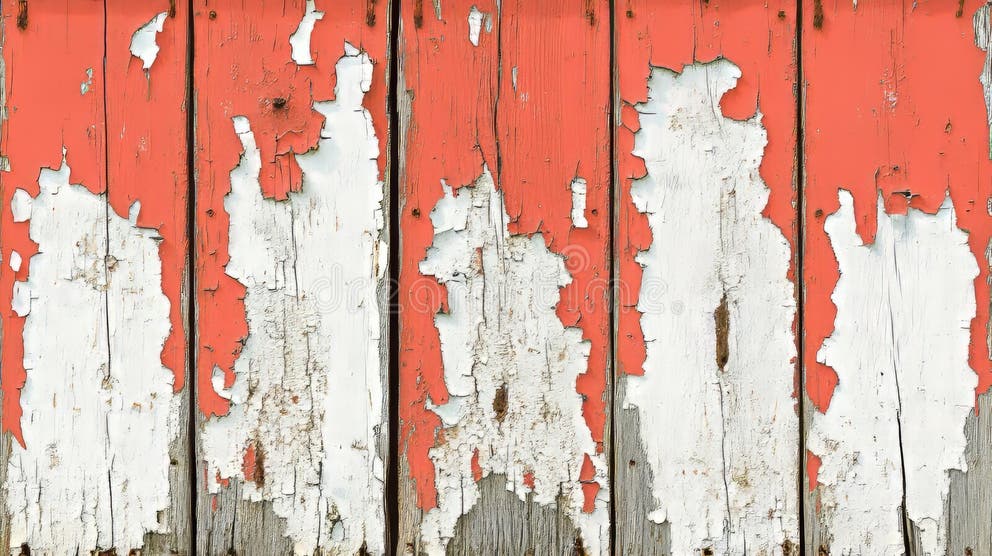 Weathered Timber Boards Featuring Worn Paint and Texture Stock Image ...