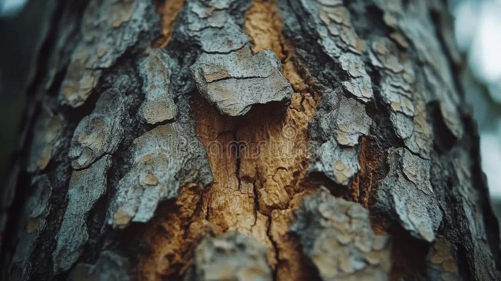 Weathered Tree Bark Texture Close Up Detail Stock Illustration ...