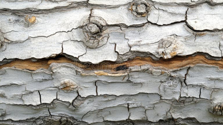 Weathered Tree Bark Texture Showing Natural Patterns Stock Illustration ...