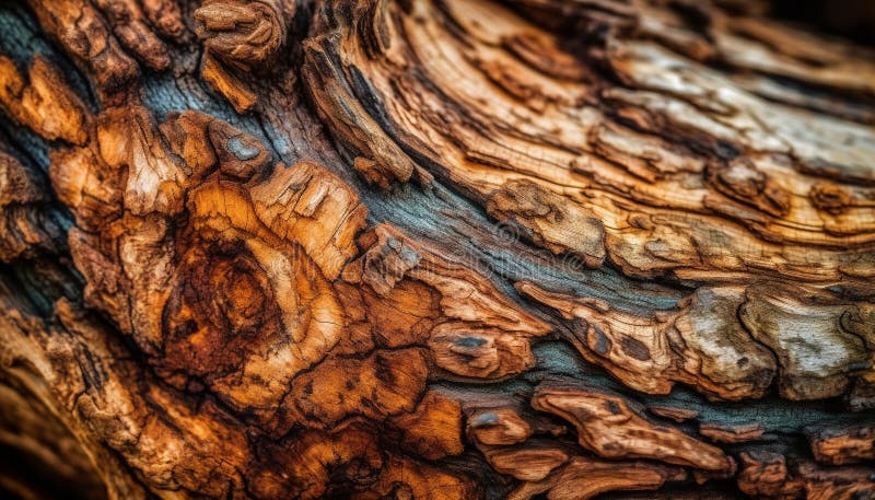 Weathered Tree Trunk, Rough Hardwood Plank Backdrop Generated by AI ...