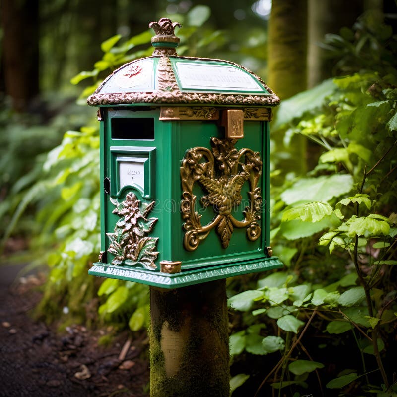 Vintage Mailbox. Generative Ai Stock Illustration - Illustration of ...