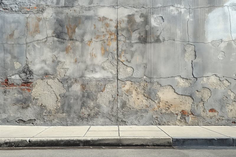 Weathered Wall with Exposed Layers and Textures Stock Image - Image of ...