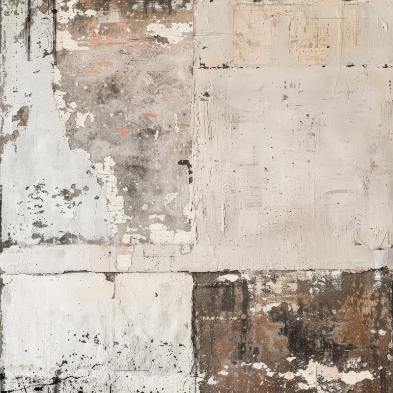 Weathered Wall with Peeling Paint Stock Illustration - Illustration of ...