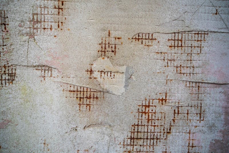 The Art of Decay - Weathered Wall with Rust Patterns Stock Photo ...