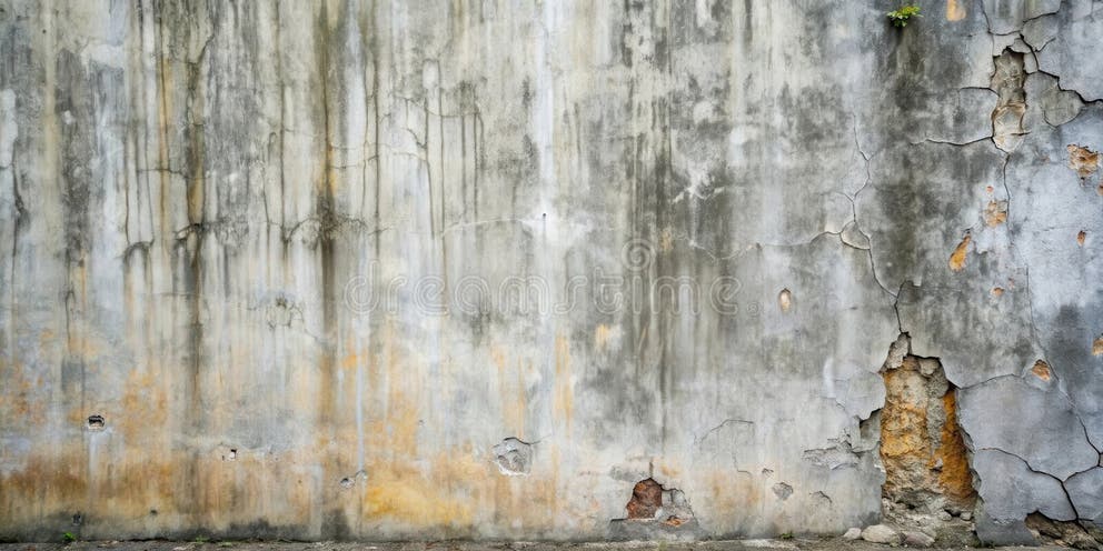 A Weathered Wall Showcasing the Passage of Time, with Cracks ...