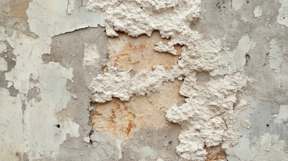 Weathered Wall Shows Extensive Deterioration and Damage Stock ...