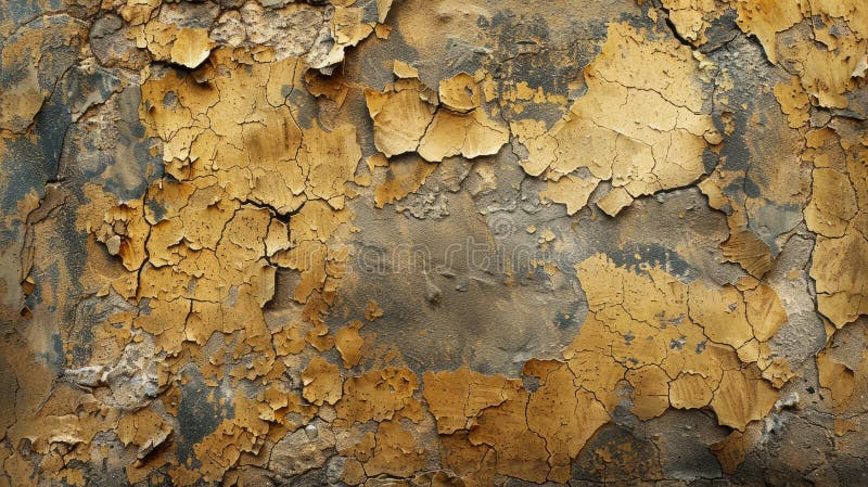 Detailed Closeup of a Wall Showing Weathered Characteristics and ...