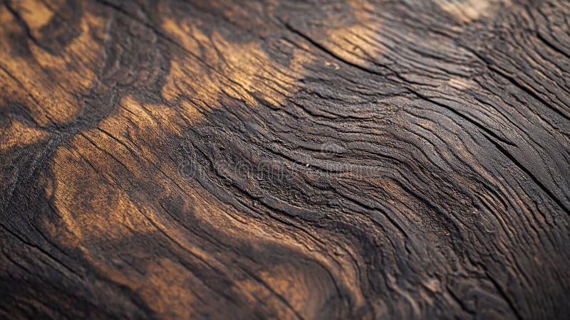 Weathered Walnut with a Distressed Texture and Visible Grain Patterns ...