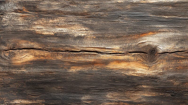 Weathered Walnut with a Rustic Appearance and Visible Grain Lines Stock ...