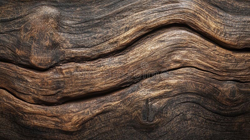 Weathered Walnut with a Rustic Texture and Visible, Intricate Grain ...