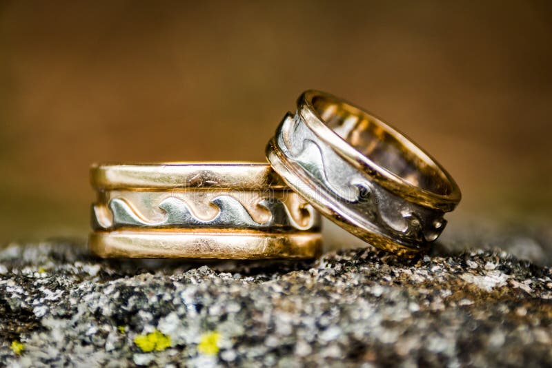 Weathered Wedding Rings stock image. Image of symbol - 84348209