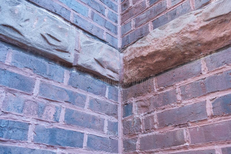 Weathered but Well Maintained Brick Corner in Charlotte, North Carolina ...