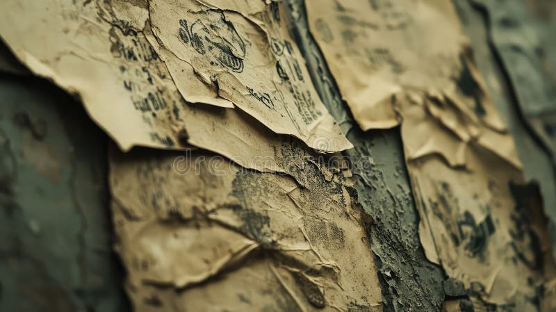 Weathered Wheatpaste Poster Texture Stock Illustration - Illustration ...