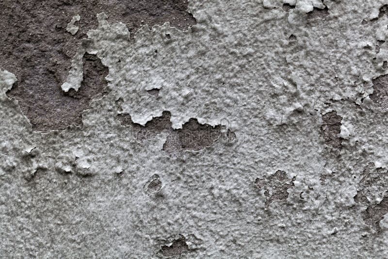 Weathered White Color on Grey Concrete Stock Photo - Image of side ...