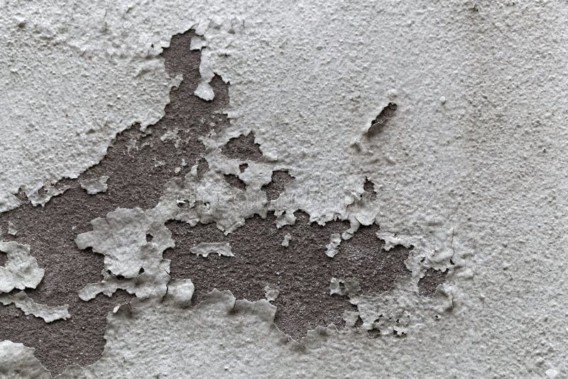 Weathered White Color on Grey Concrete Stock Photo - Image of view ...